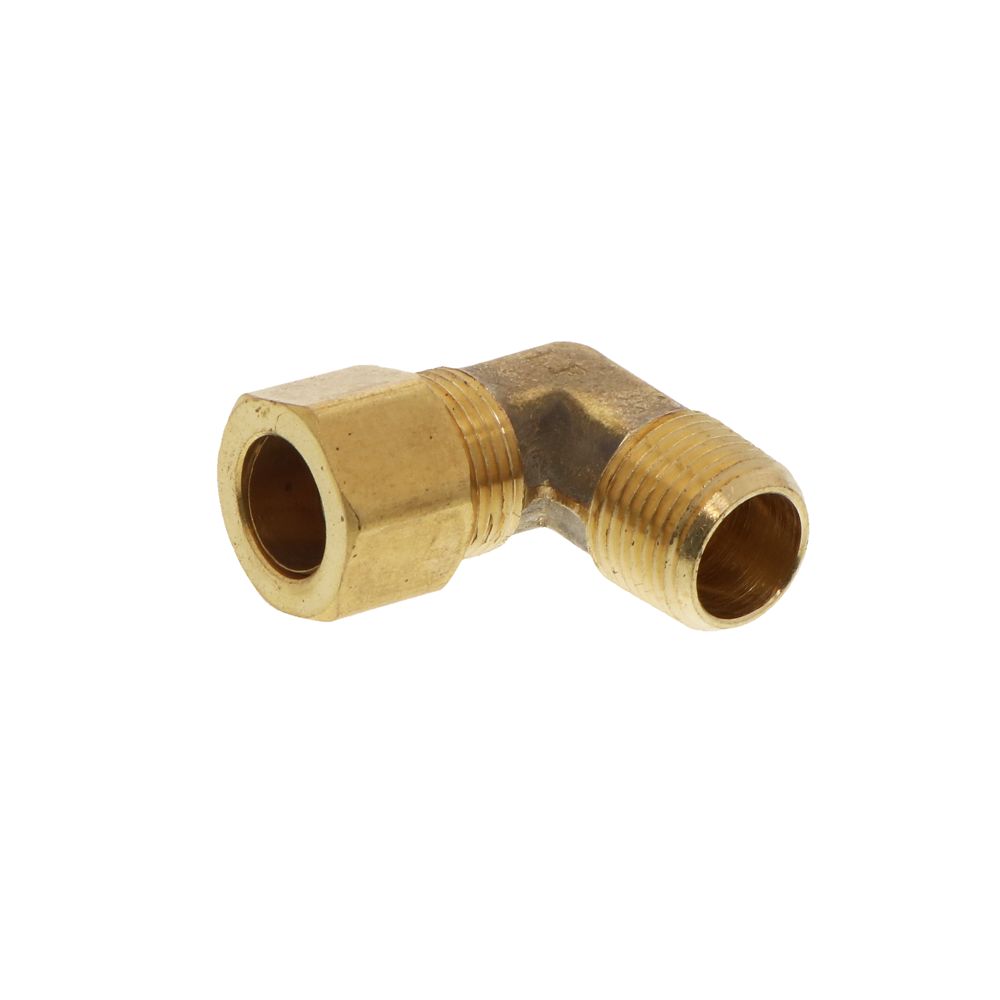 Brass Compression Elbow - 3/8 compression x 1/2 MPT – North American Rain Systems