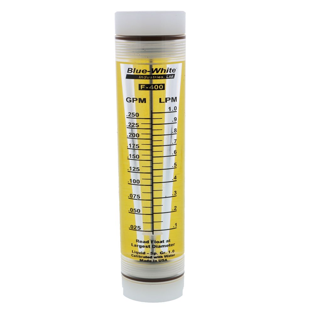Blue White F-400N INLINE Rotameter – North American Rain Systems