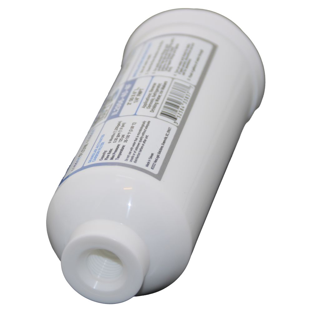 6x2" inline GAC filter 1/4 Neo Label – North American Rain Systems