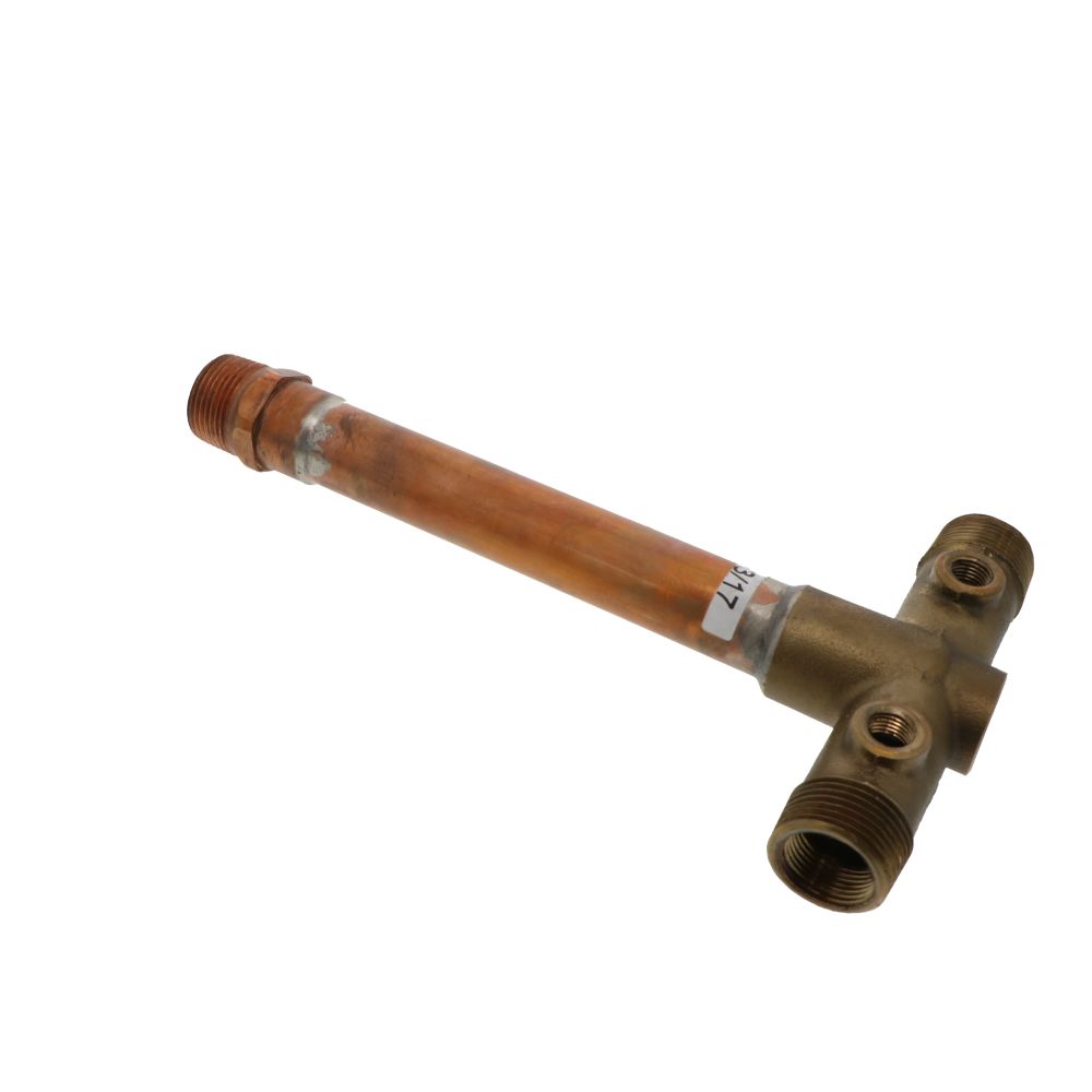 Brass Tank Cross 1" x 3/4" x 10" w/ 1 Tap – North American Rain Systems